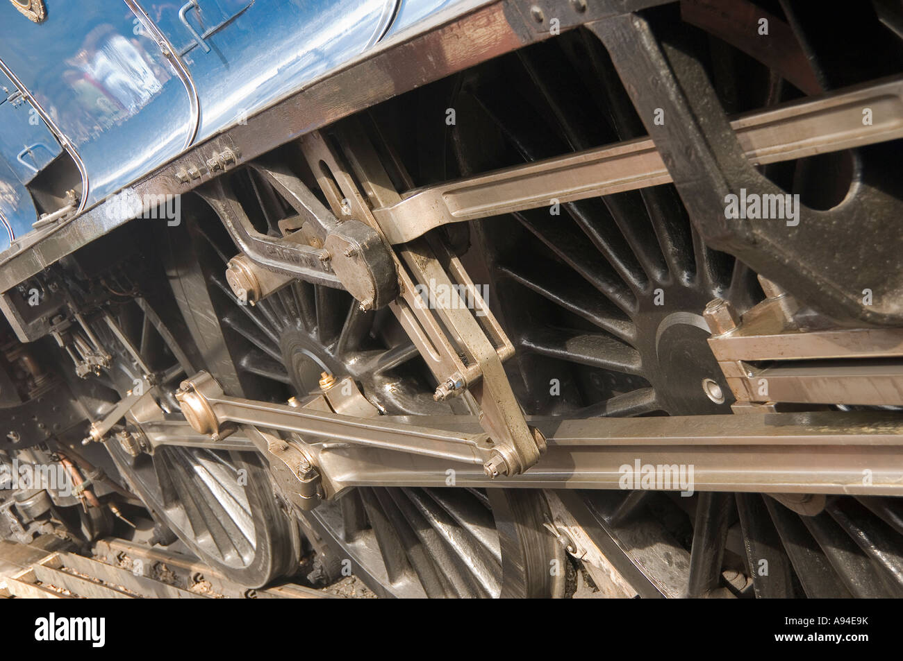 Close up of train wheels hi-res stock photography and images - Alamy