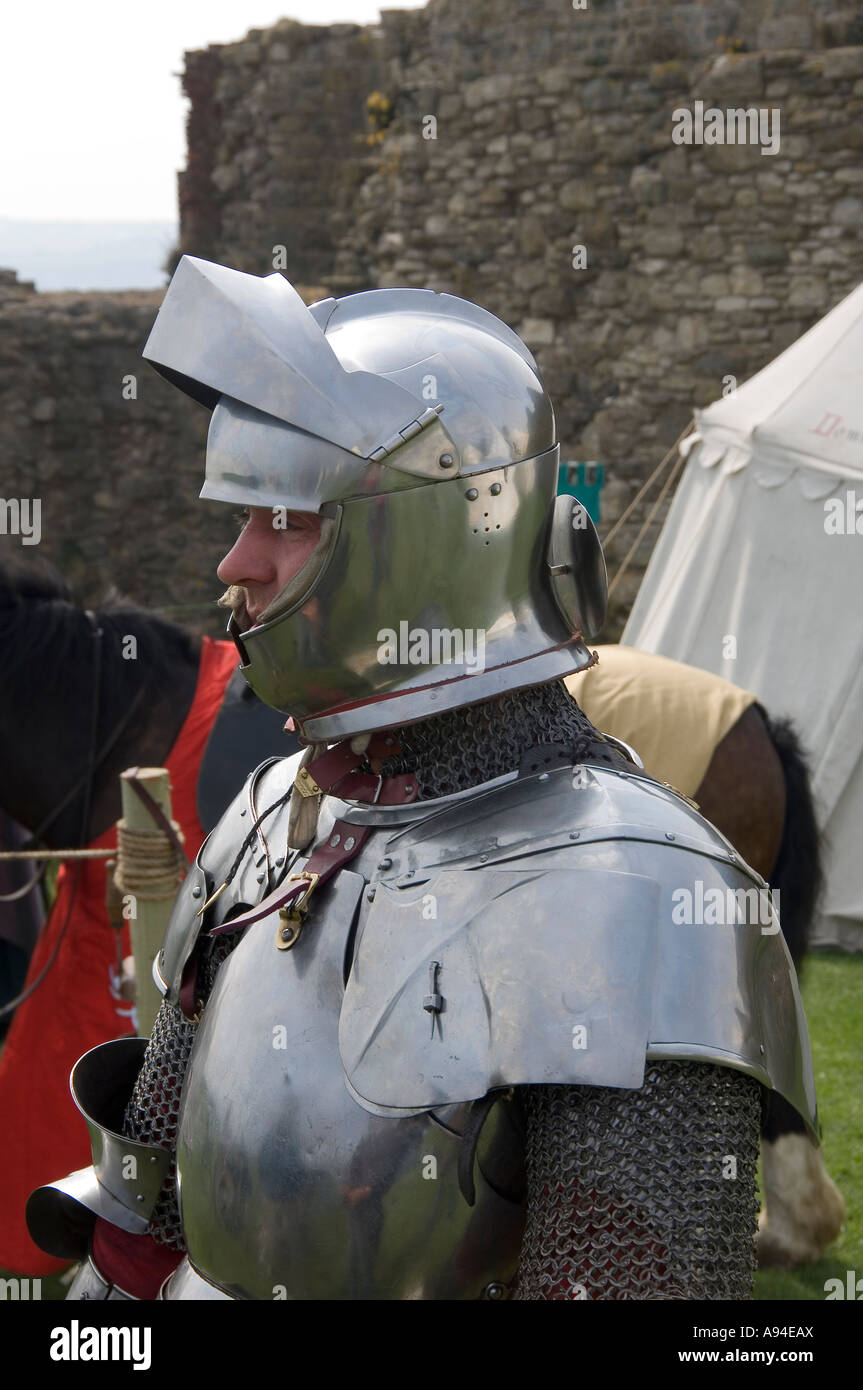Knight at St Georges Day event Scarborough Castle North Yorkshire ...