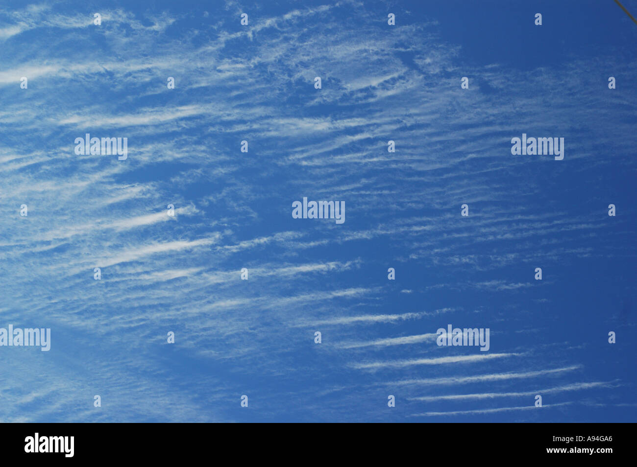 High altitude ALTOCUMULUS udulatus clouds dsca 4169 Stock Photo - Alamy