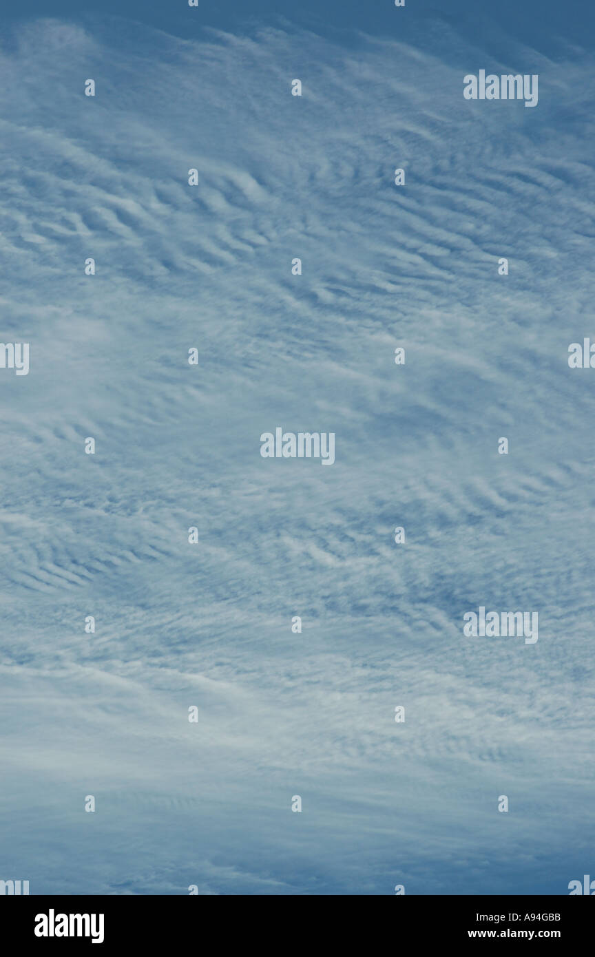High altitude ALTOCUMULUS udulatus clouds dsca 4177 Stock Photo - Alamy