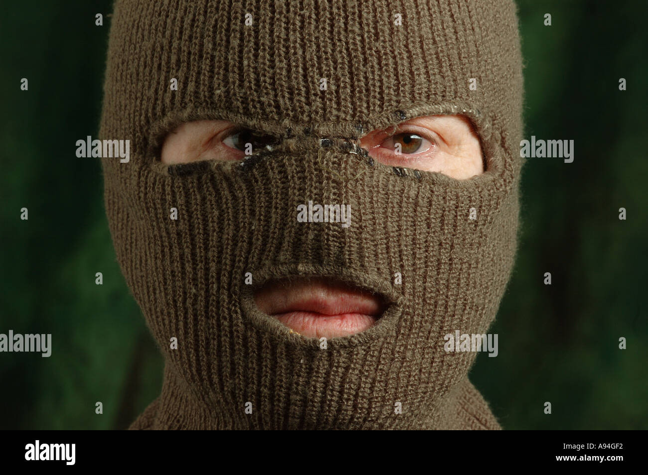 scary woman in balaclava ski mask dsca 4209 Stock Photo - Alamy