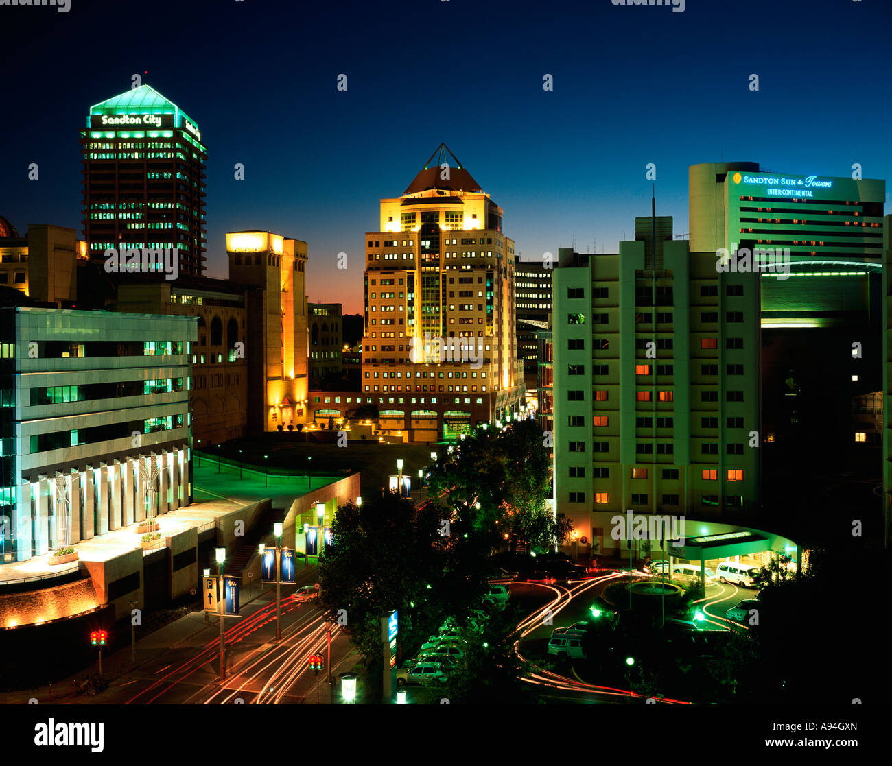 Sandton City and the entrance to the Sandton Convention Center site of ...