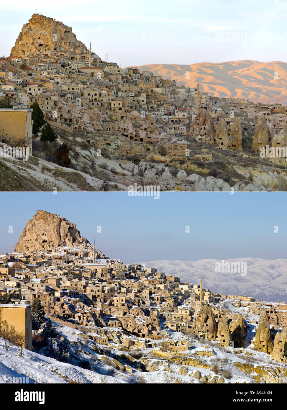 Seasonal comparison two images from the same place taken during ...