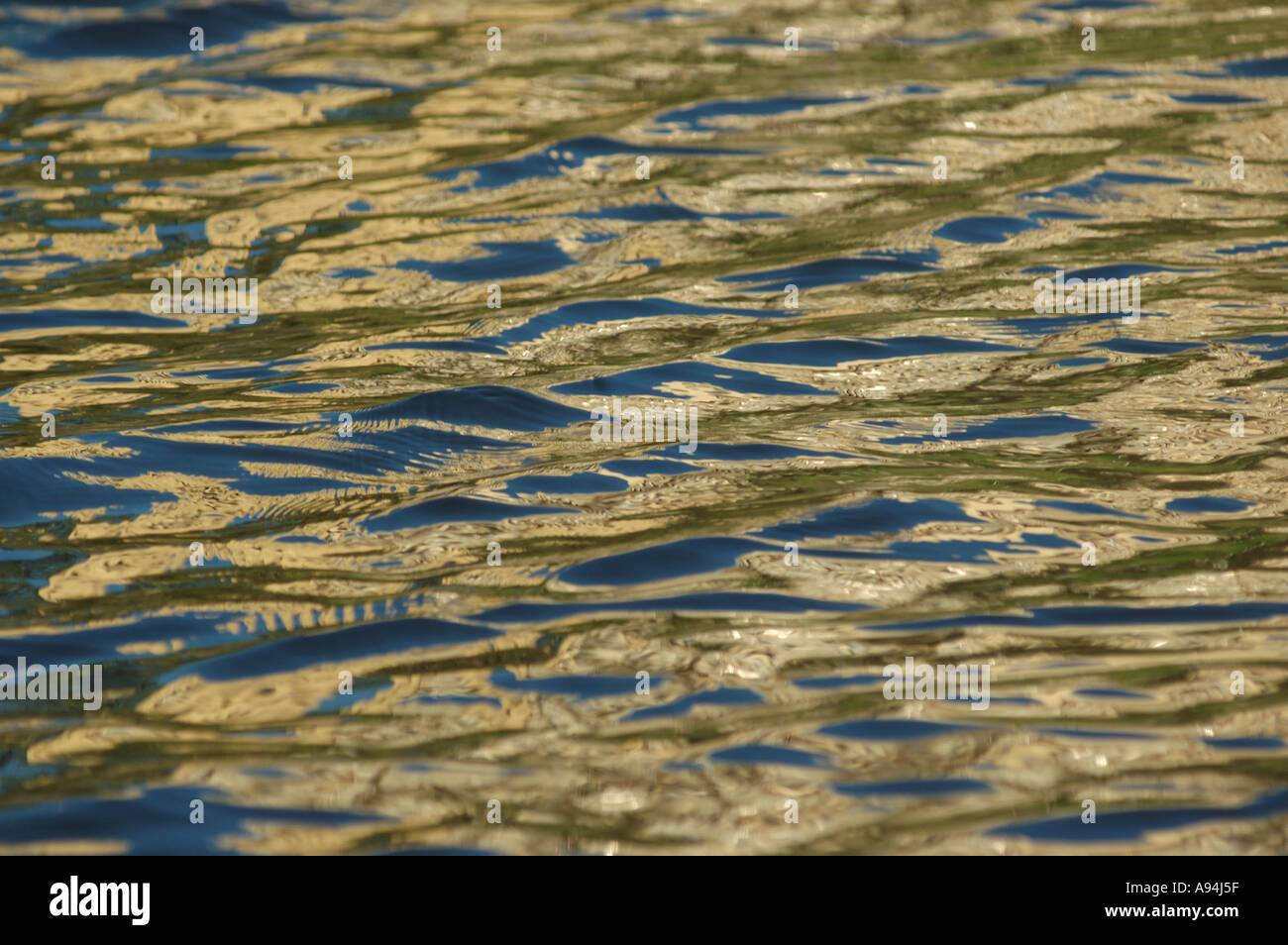 blue gold sheen on water dsca 3803 Stock Photo - Alamy