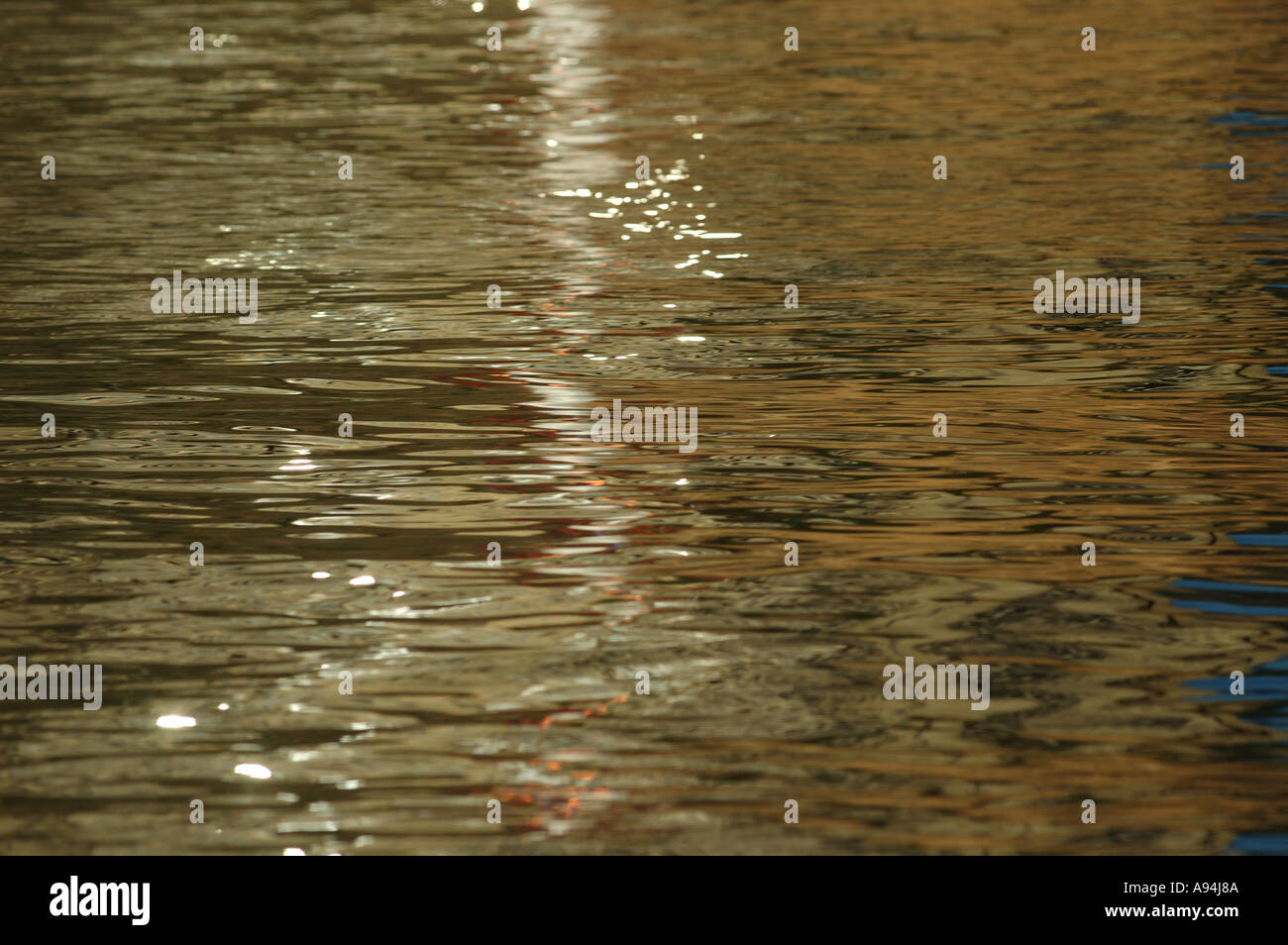 gold blue sheen on water surface dsca 3831 Stock Photo - Alamy