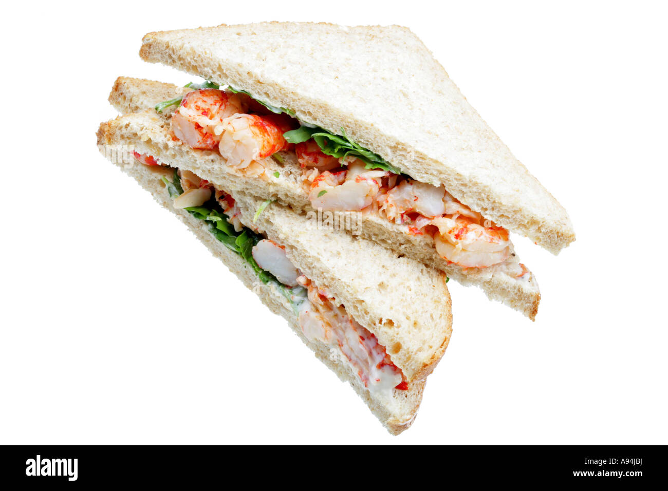 Crayfish and Rocket Sandwich Stock Photo - Alamy