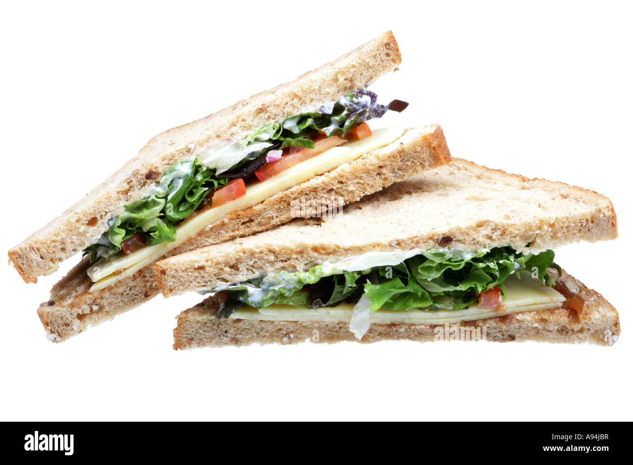 Cheddar Cheese Ploughmans Sandwich Stock Photo - Alamy