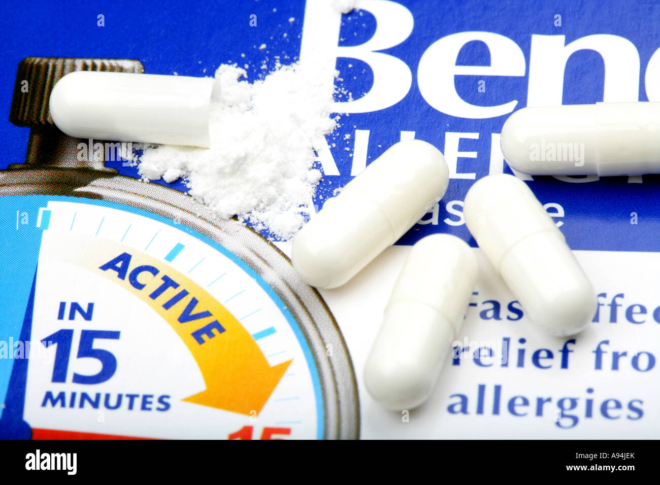 Anti Allergy Tablets Stock Photo - Alamy