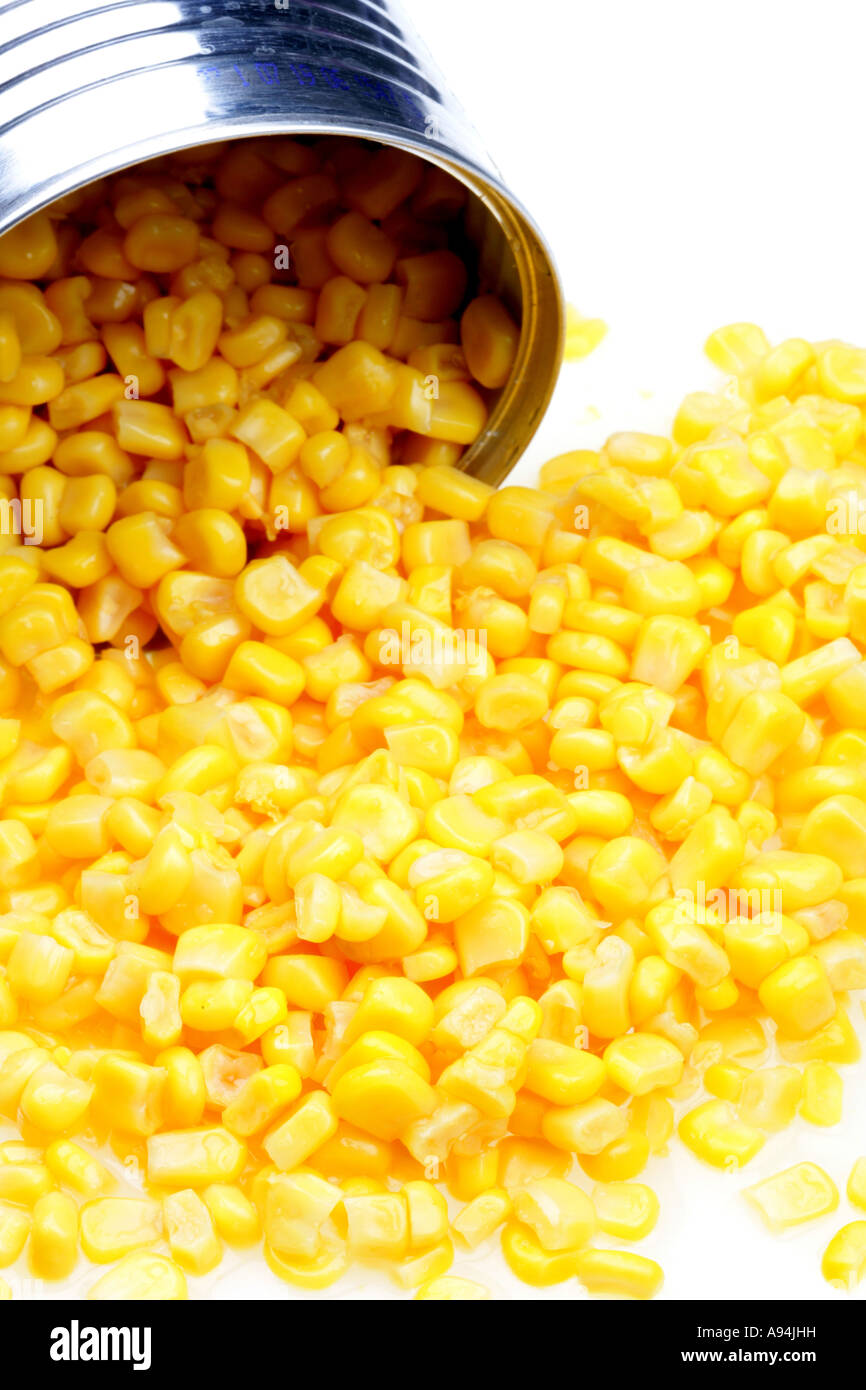 Tin of Sweetcorn Stock Photo - Alamy