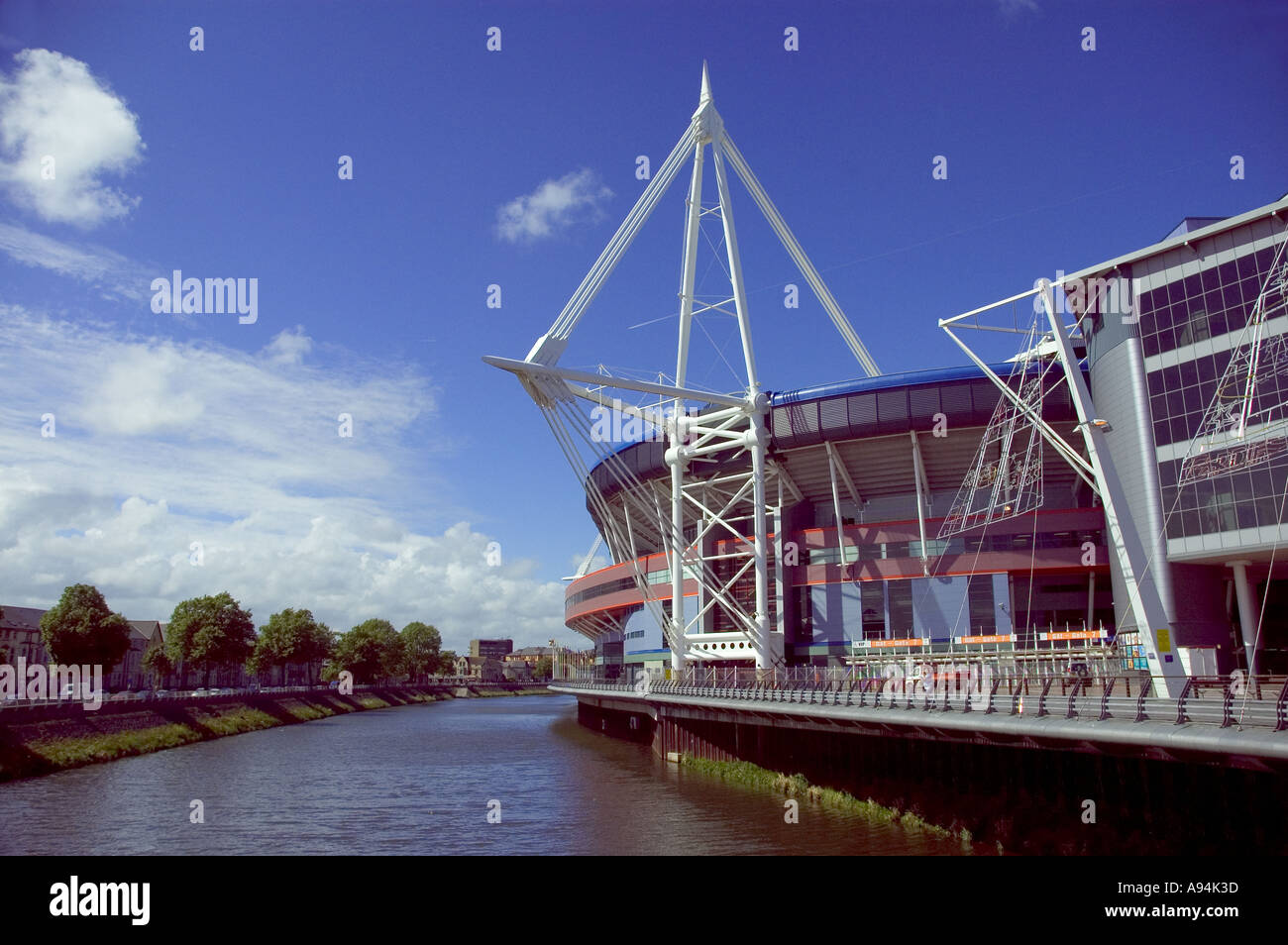 A view of The Millenium Stadium at Cardiff, Glamorgan, Wales, UK Stock ...