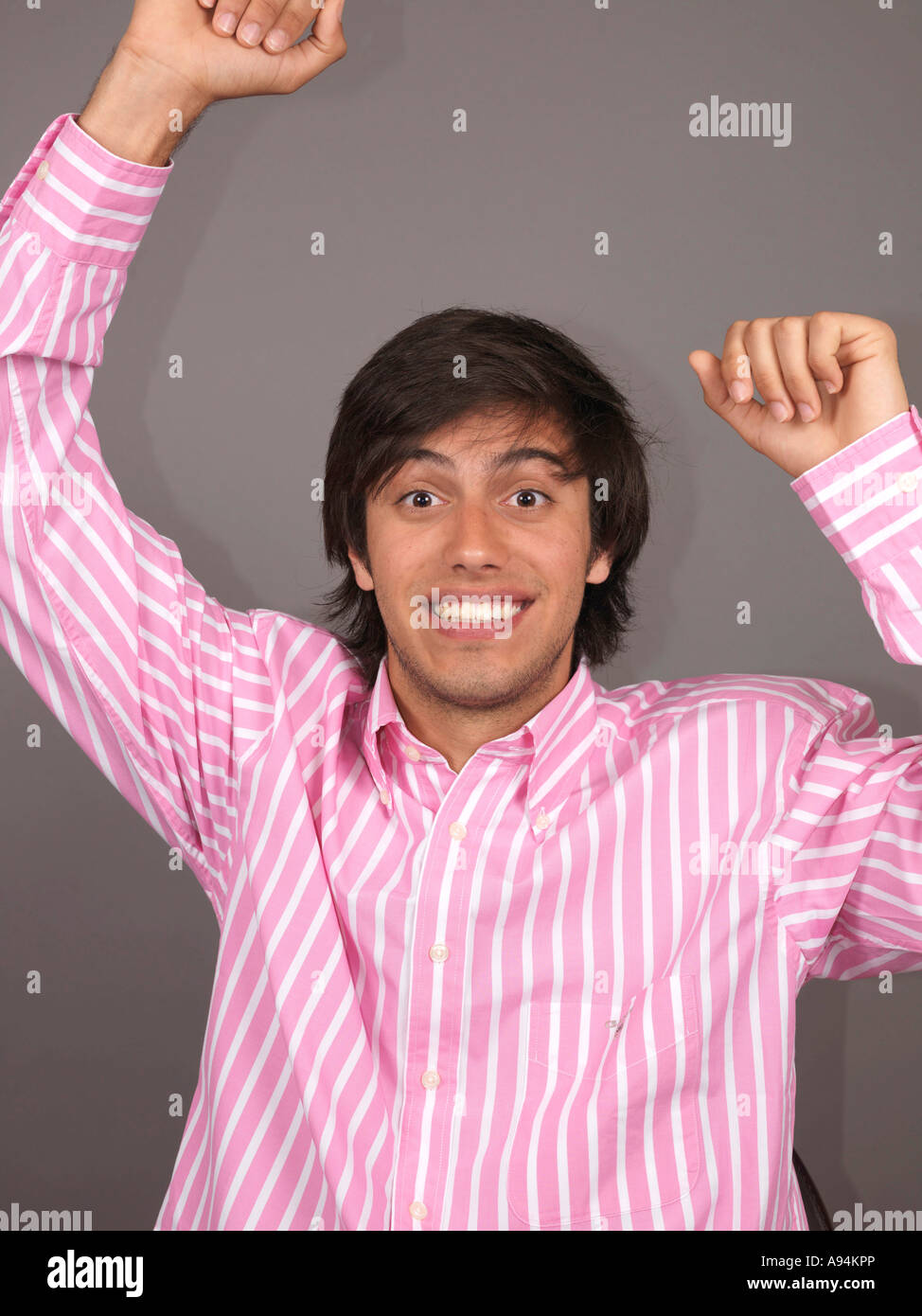 Happy Young Man Model Released Stock Photo - Alamy