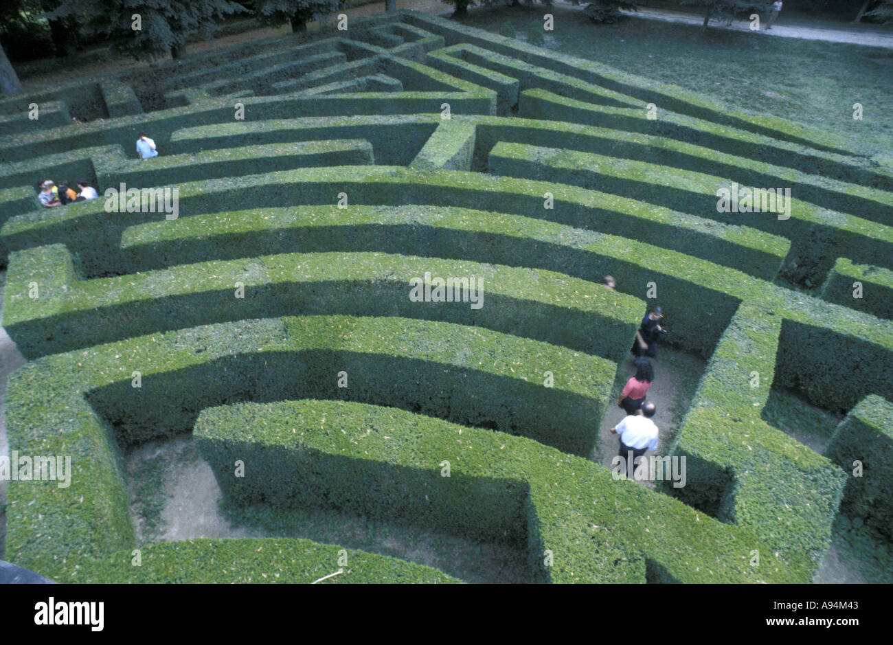 Labyrinth Pisani villa Stra Riviera del Brenta Veneto Italy Stock Photo ...