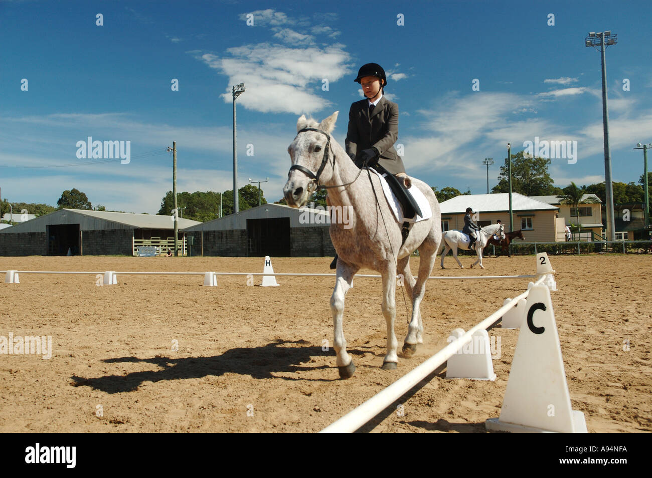 young cancer survivor with one leg missing amputee rides dressage dsca ...