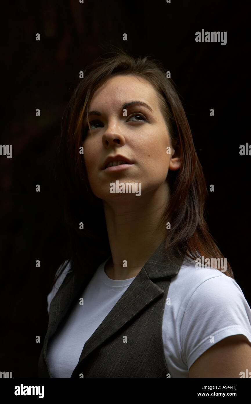 Young irish brunette woman brown hi-res stock photography and images ...