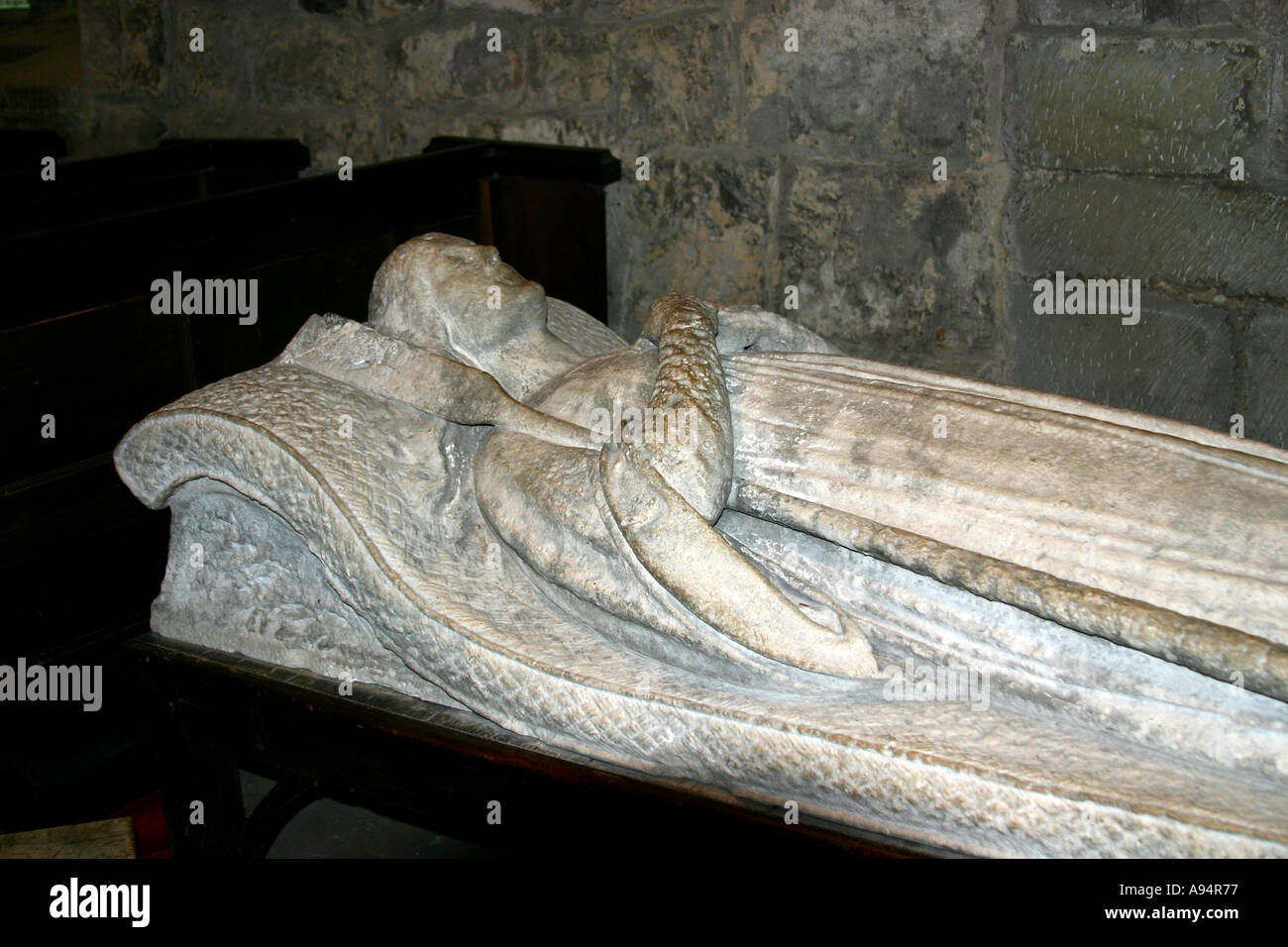 The original grave effigy of Grace Darling in Saint Aidan s church at ...