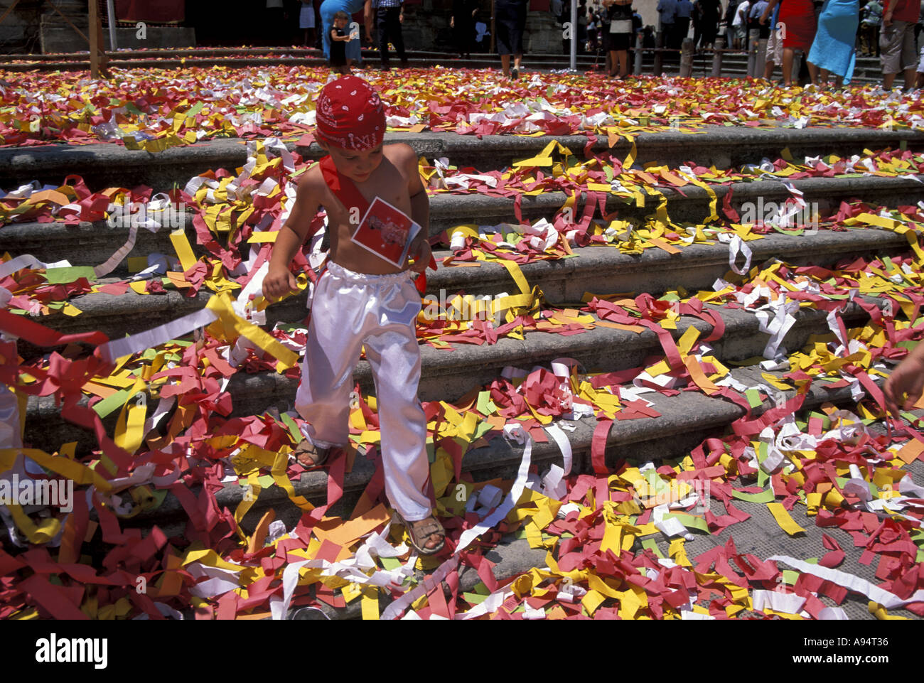 San Sebastiano feast Ferla Sicily Italy Stock Photo - Alamy