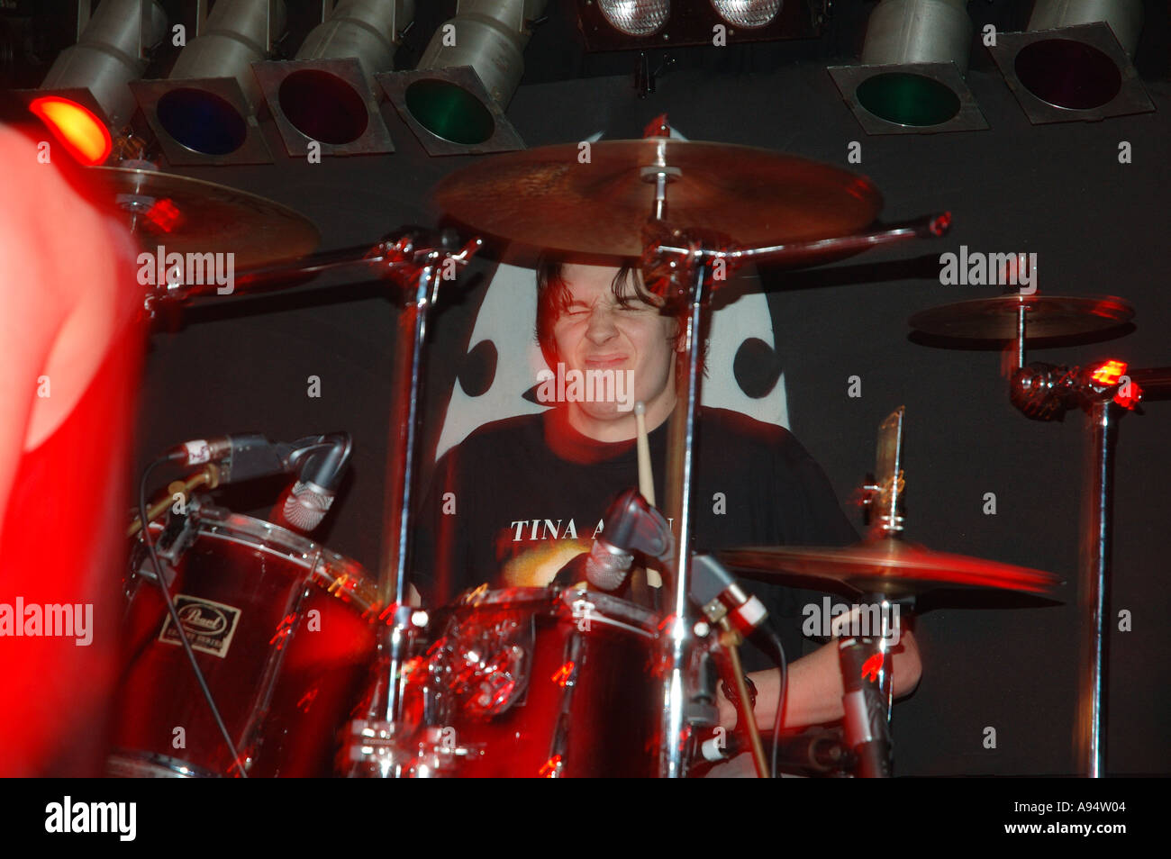 drummer with Mythology goth rock band dsc 5278 Stock Photo - Alamy