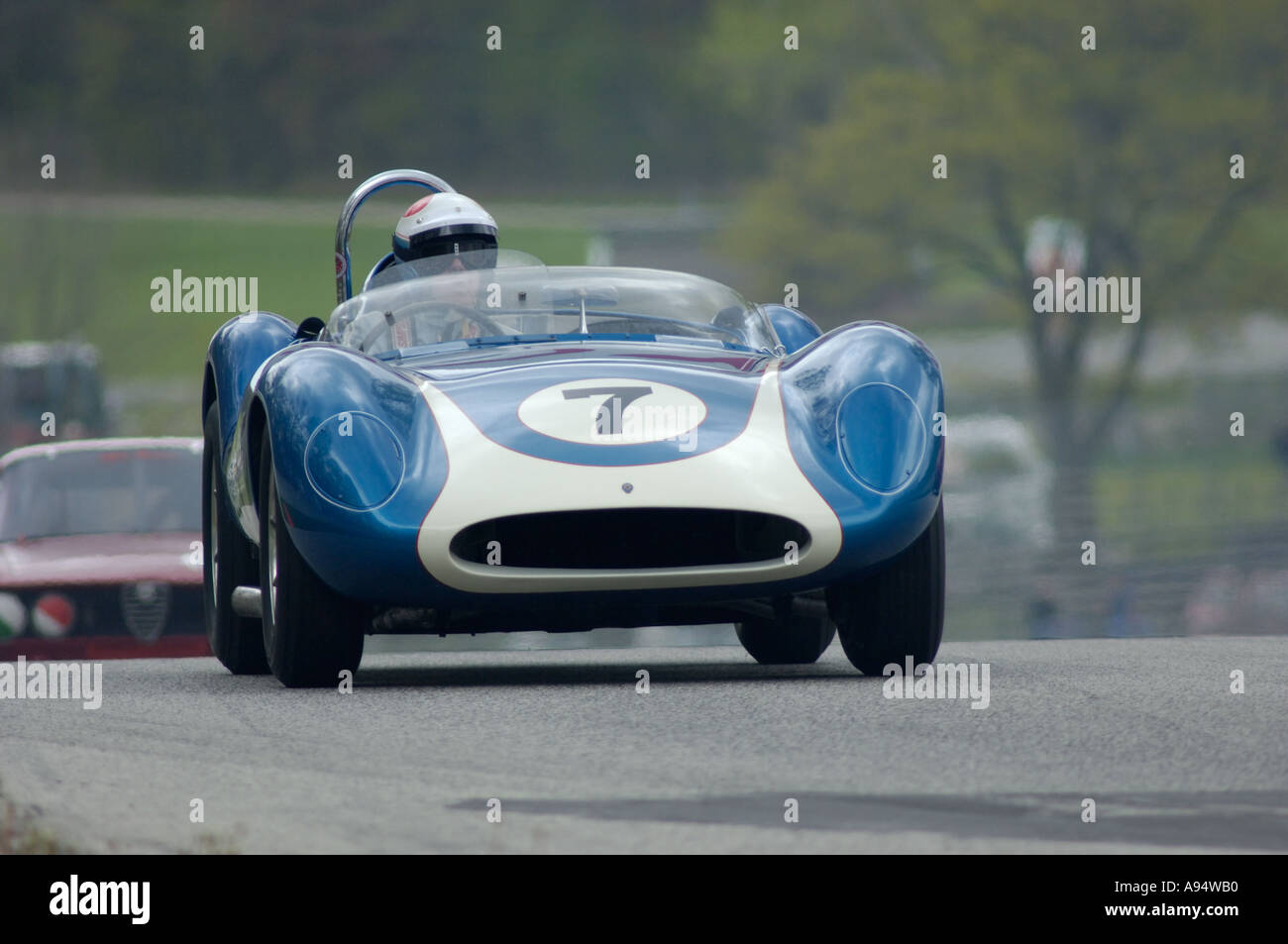 Augie Pabst races his 1958 Scarab Mk 2 at the Vintage GT Challenge at ...