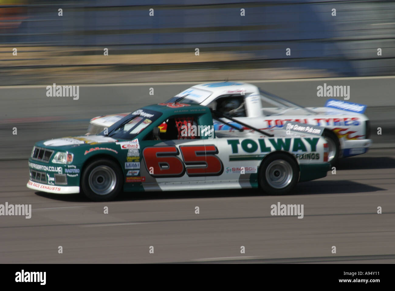 Racing pick up trucks Stock Photo - Alamy