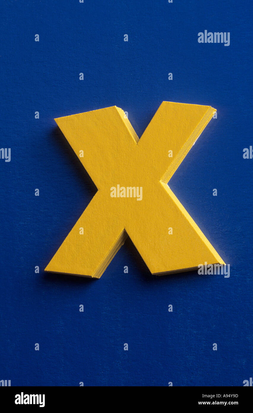 lowercase letter x Stock Photo - Alamy