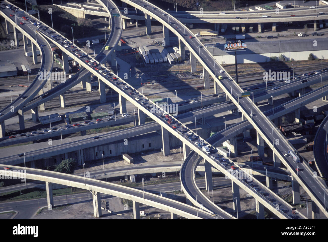 highway traffic Montreal Quebec Canada Stock Photo - Alamy
