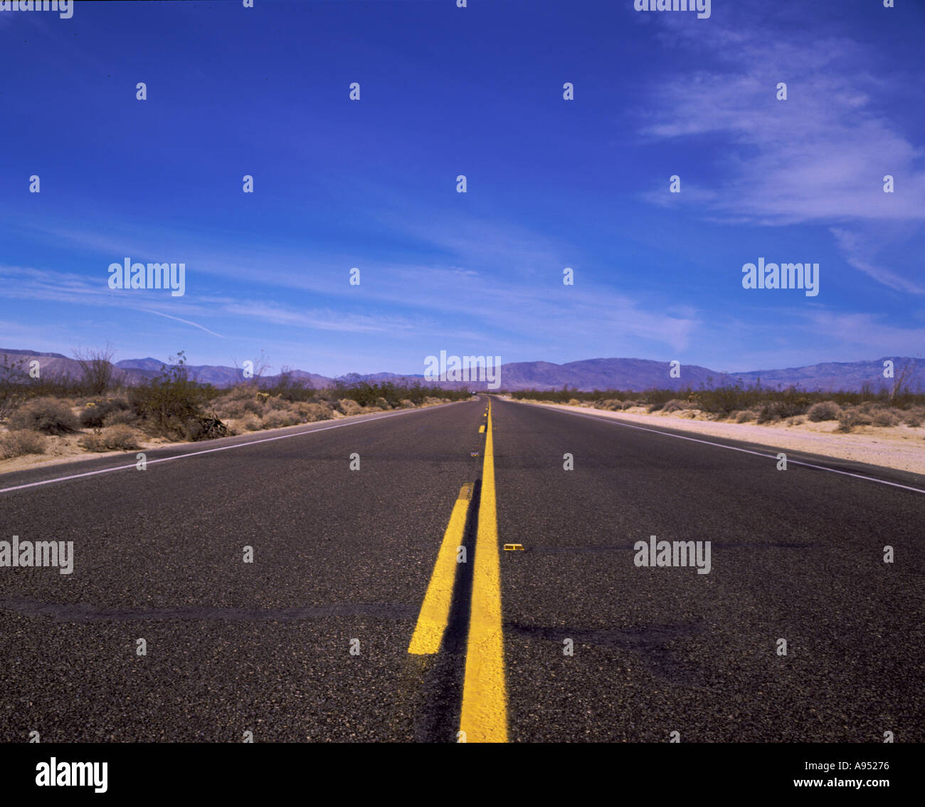 road shot Anza Borego desert California Stock Photo - Alamy