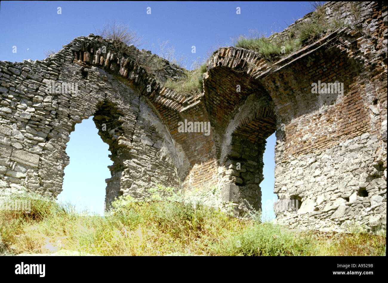 Ruins Deva castle in Transylvania Romania Stock Photo - Alamy