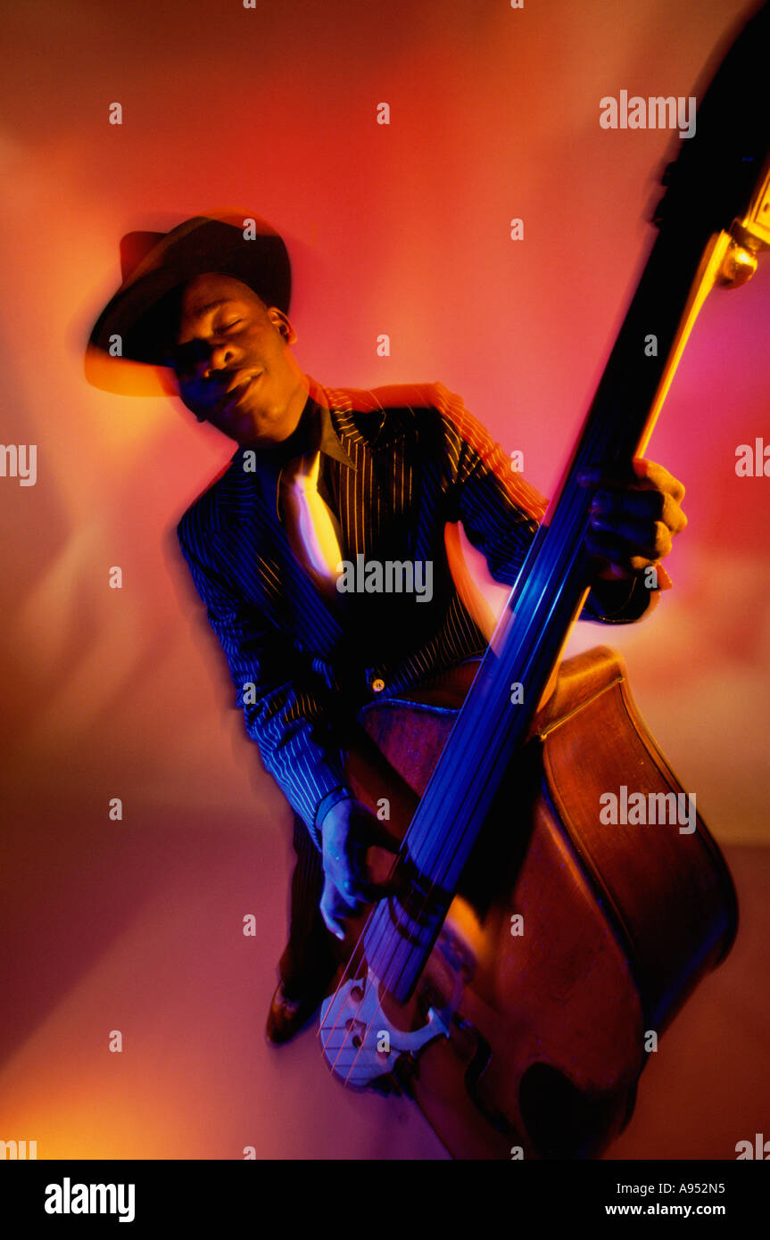 Man playing double bass hi-res stock photography and images - Alamy