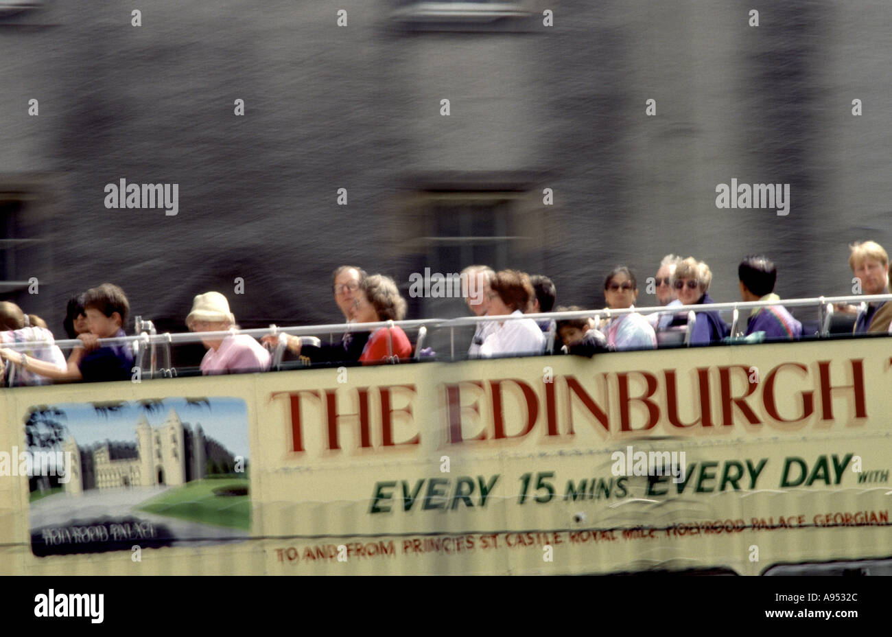 Edinburgh scotland open top bus hi-res stock photography and images - Alamy