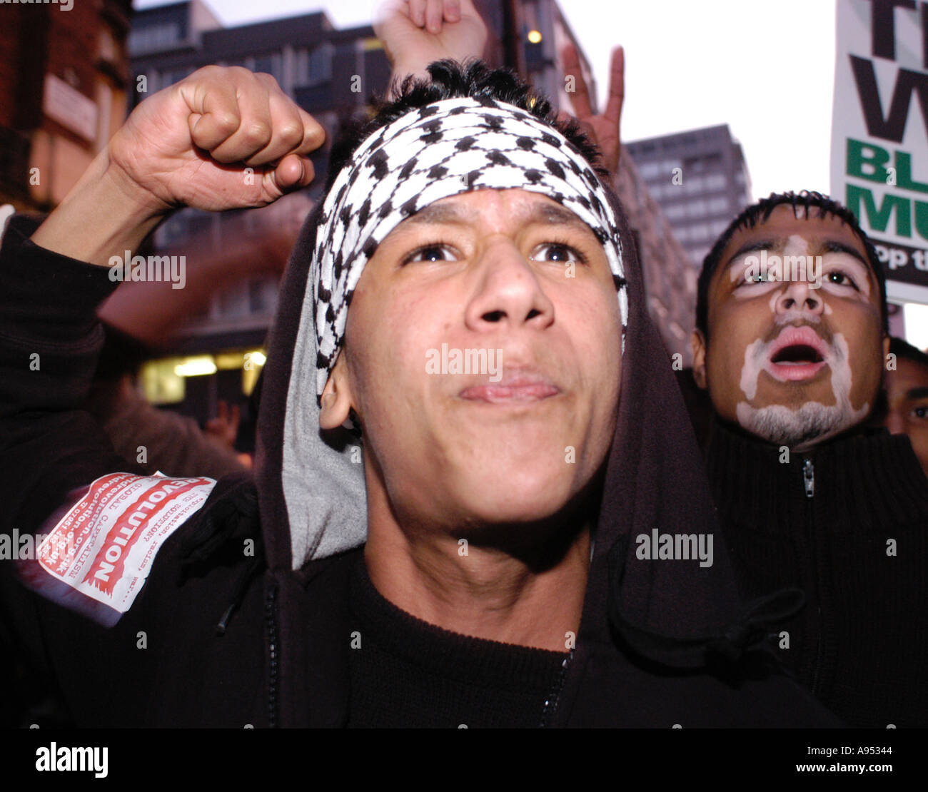 Direct action against the war in Iraq blockading Oxford Street in ...