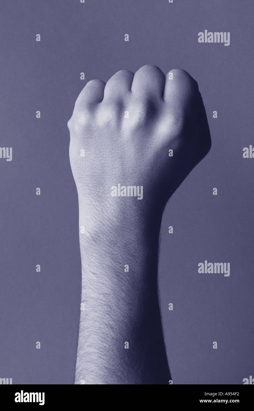 Hand in a fist shape Stock Photo - Alamy
