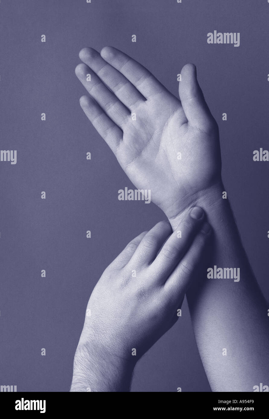 Taking pulse hi-res stock photography and images - Alamy