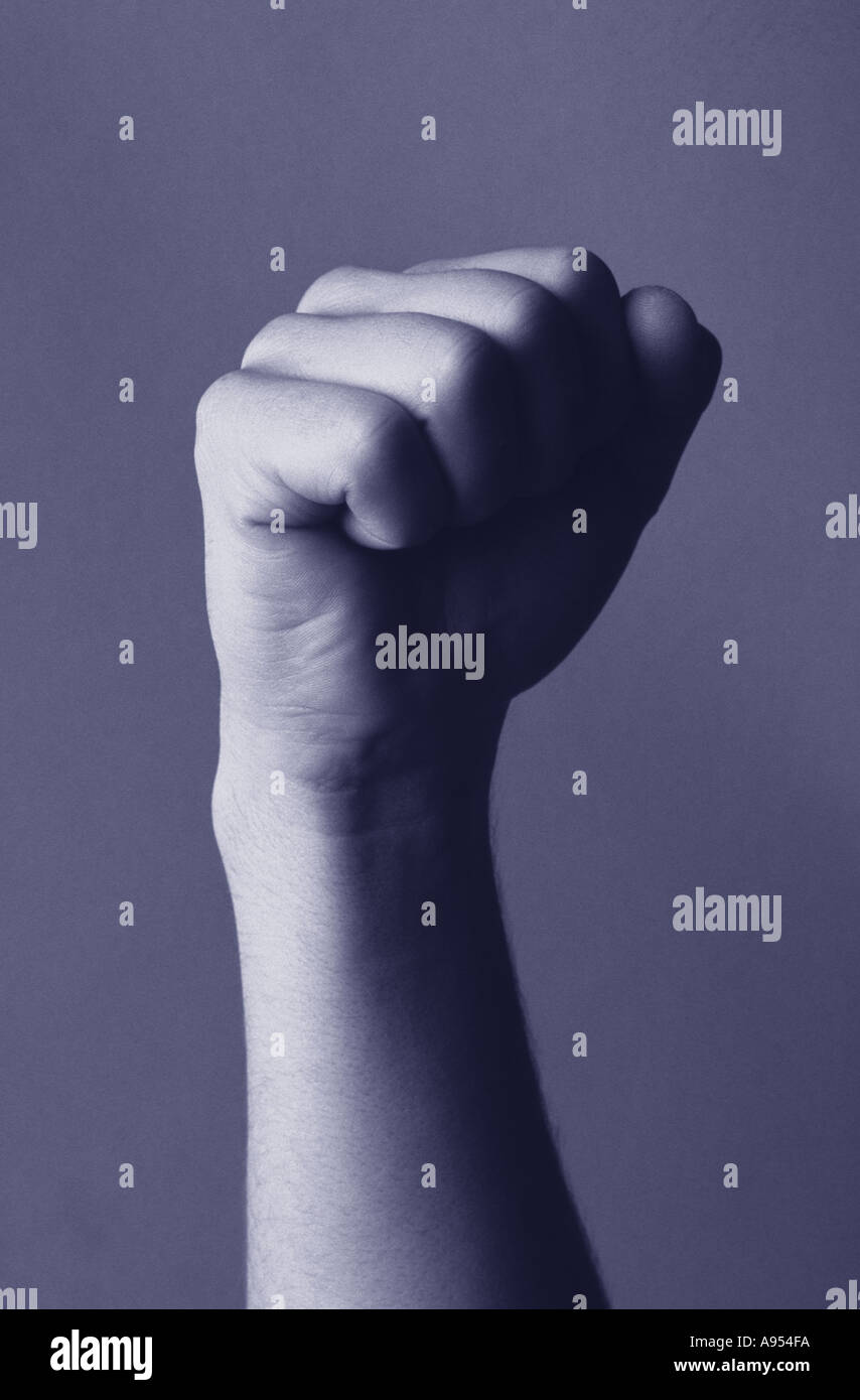 Hand in a fist shape Stock Photo - Alamy
