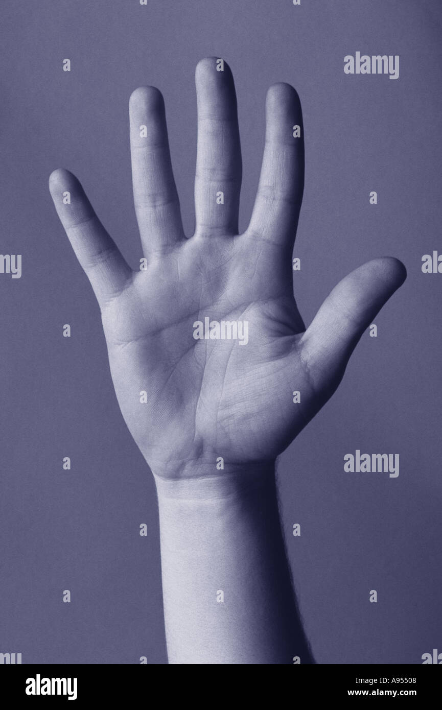 Hand of five hi-res stock photography and images - Alamy