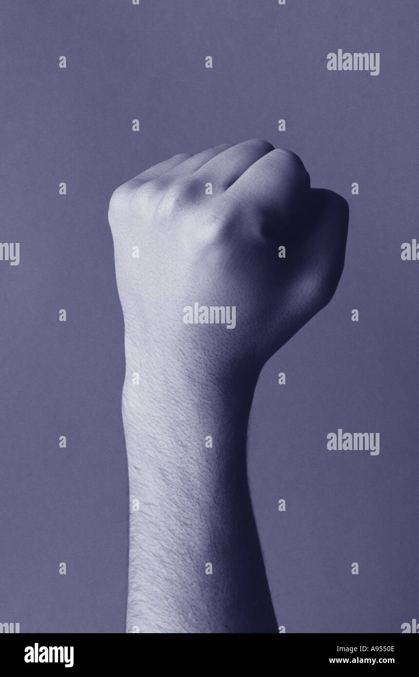 Hand in a fist shape Stock Photo - Alamy