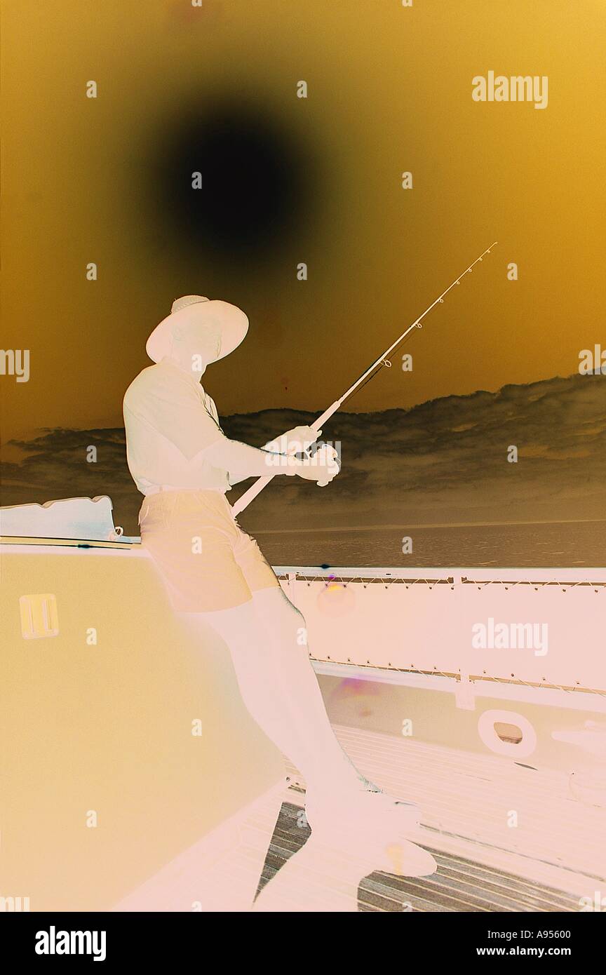 Photograph of person fishing Stock Photo - Alamy