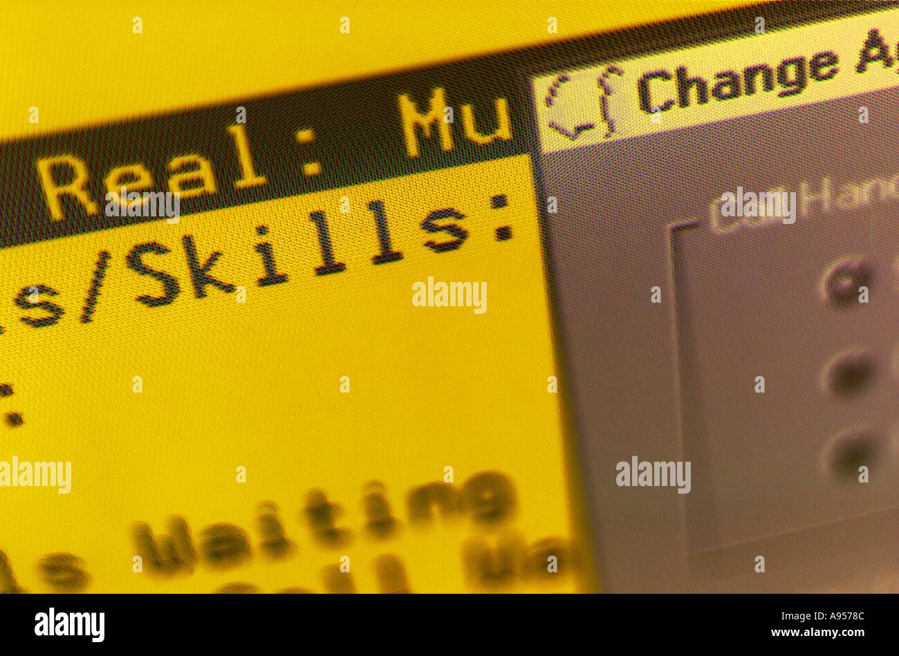 Photograph of computer screen Stock Photo - Alamy