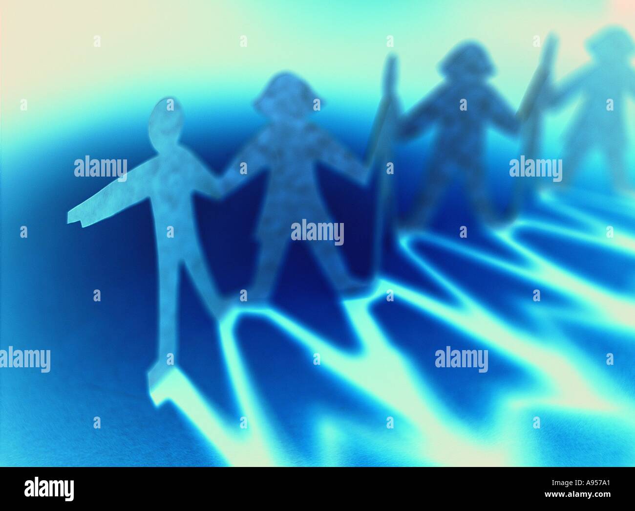 Photograph of paper people Stock Photo - Alamy
