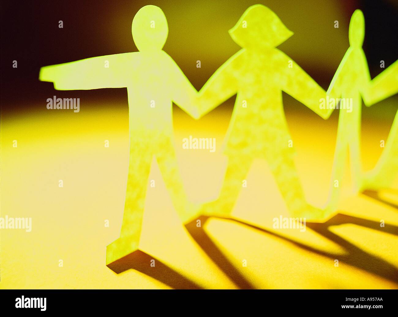 Photograph of paper people figures Stock Photo - Alamy