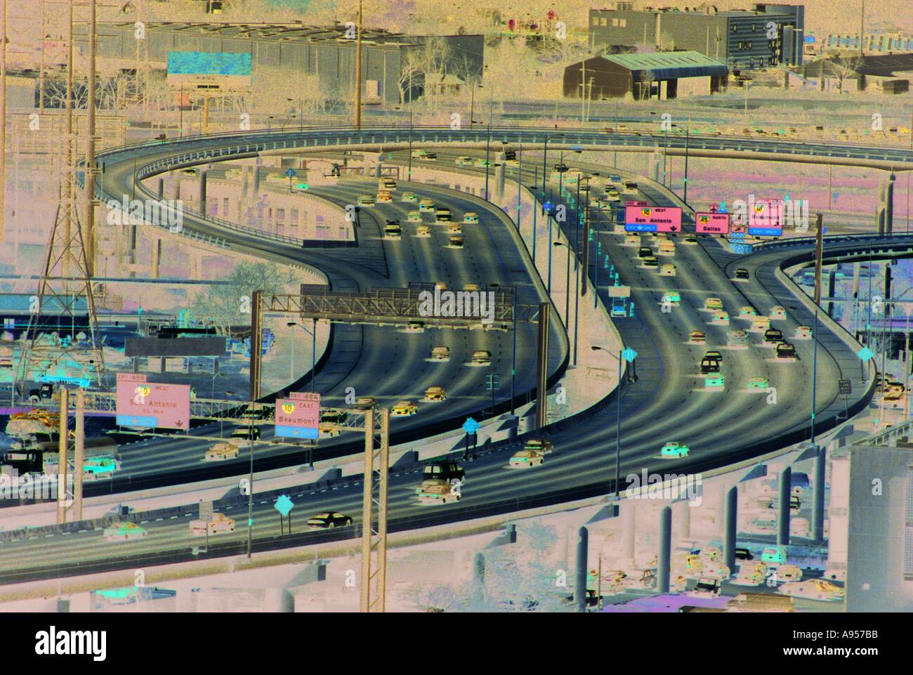 Photograph of motorway Stock Photo - Alamy