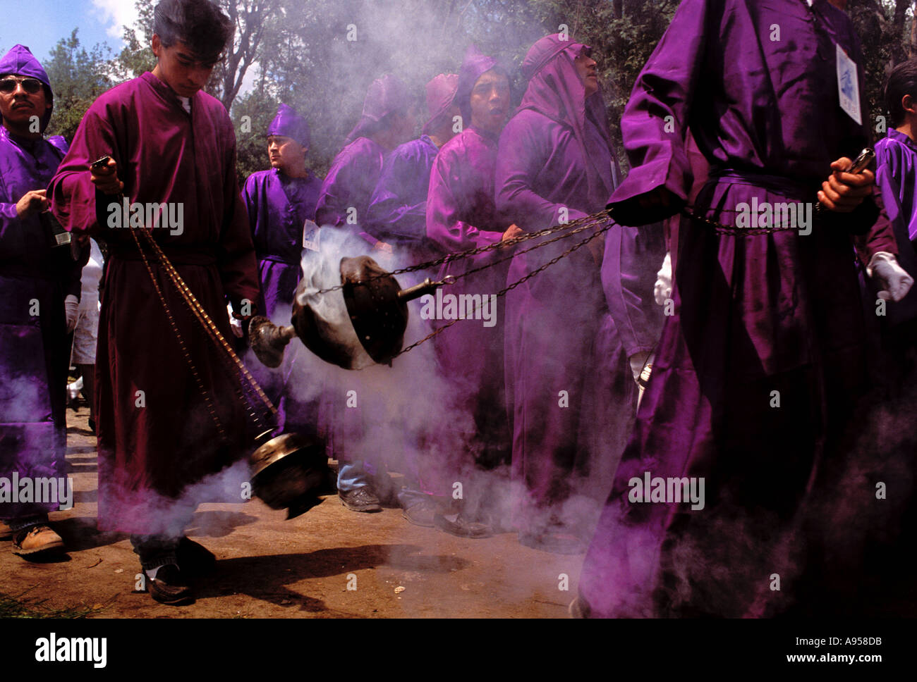 Holy Week easter procession in antigua guatemala Stock Photo - Alamy