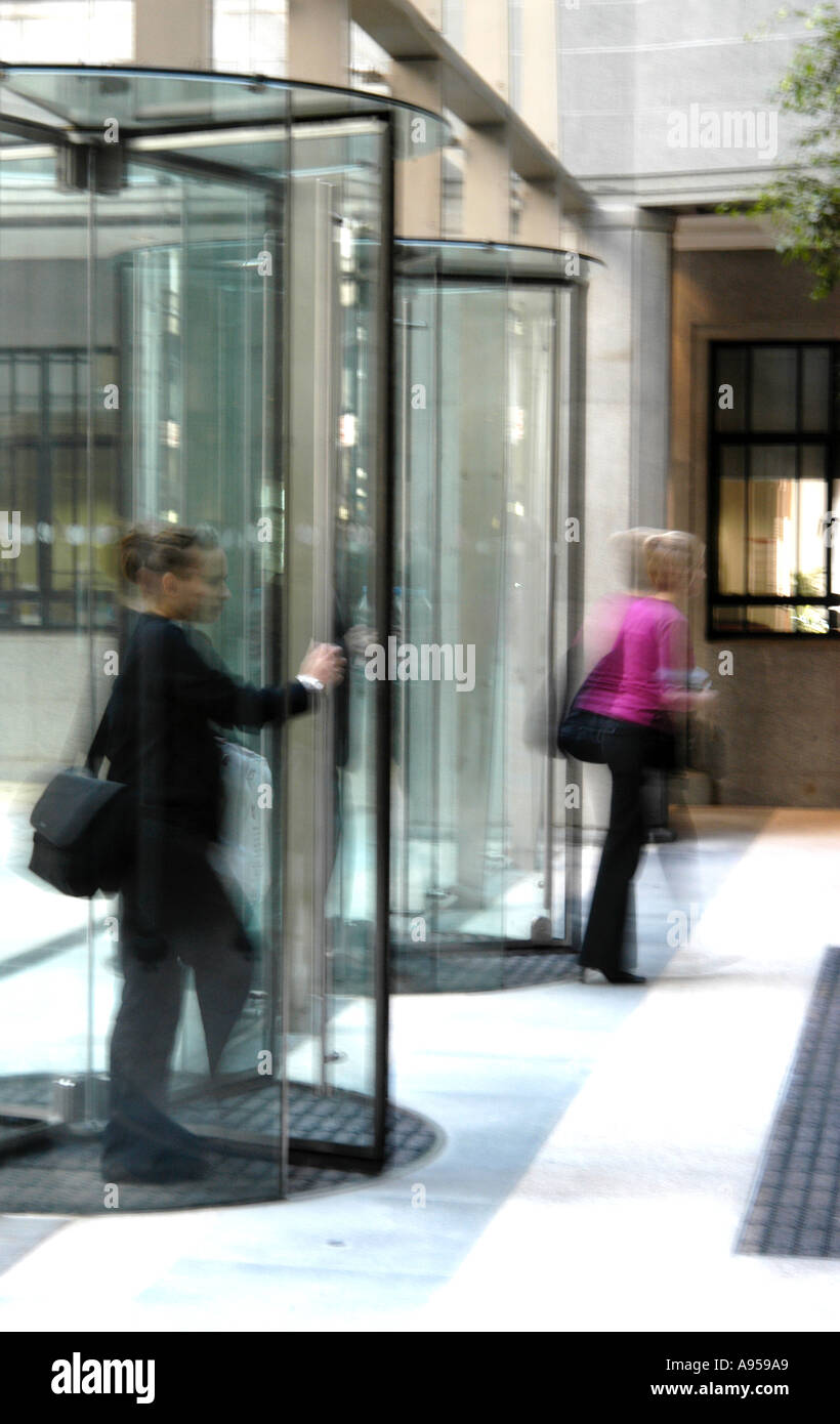 Revolving Door Woman High Resolution Stock Photography and Images - Alamy