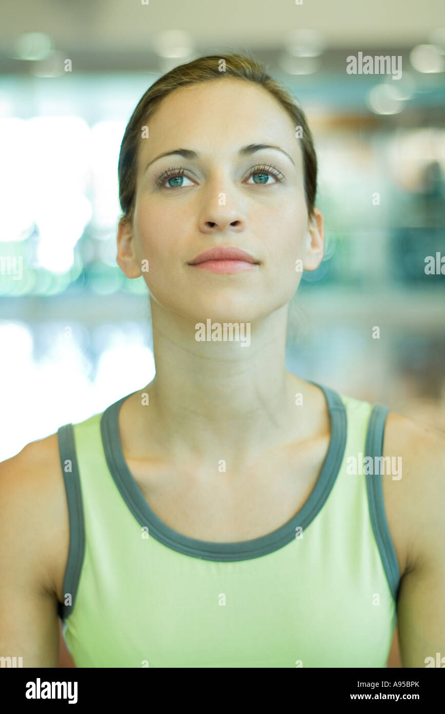 Woman wearing tanktop hi-res stock photography and images - Alamy