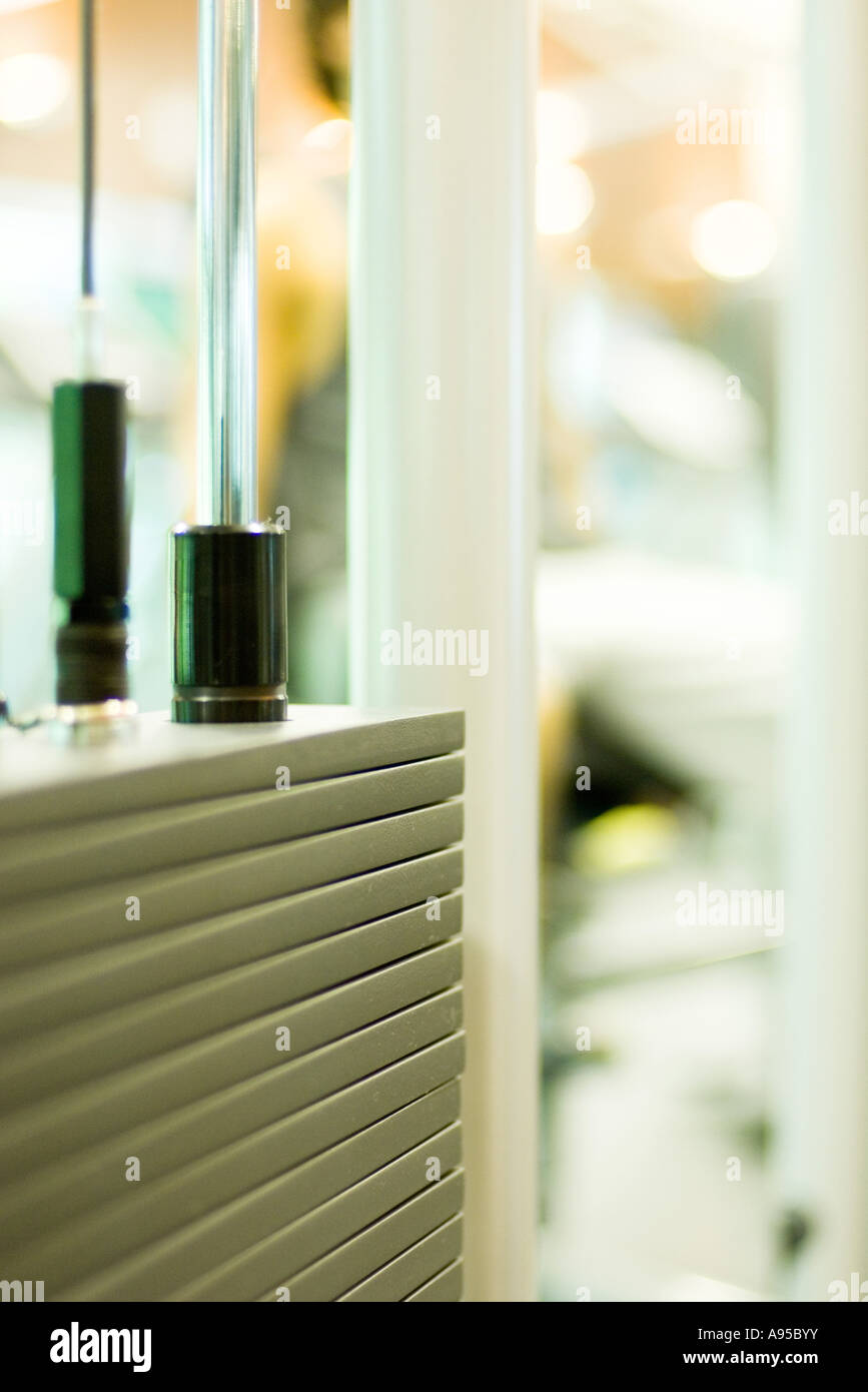 Weights on weight machine Stock Photo - Alamy