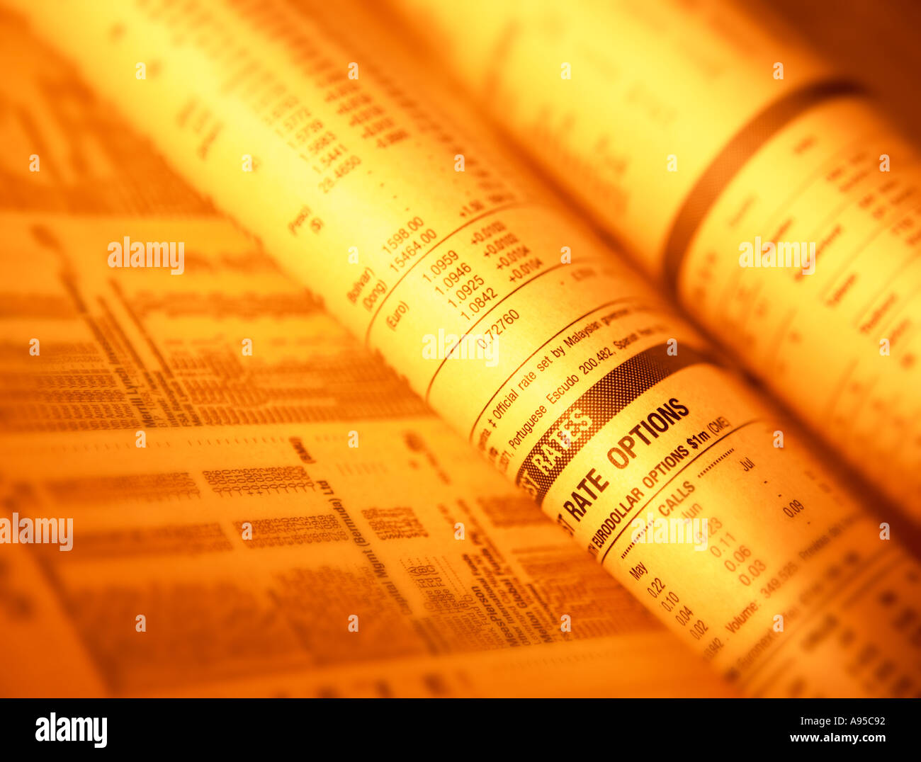 Newspaper financial page hi-res stock photography and images - Alamy
