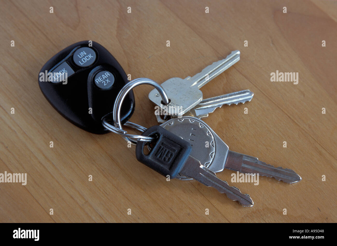 Car keys and key ring Stock Photo - Alamy