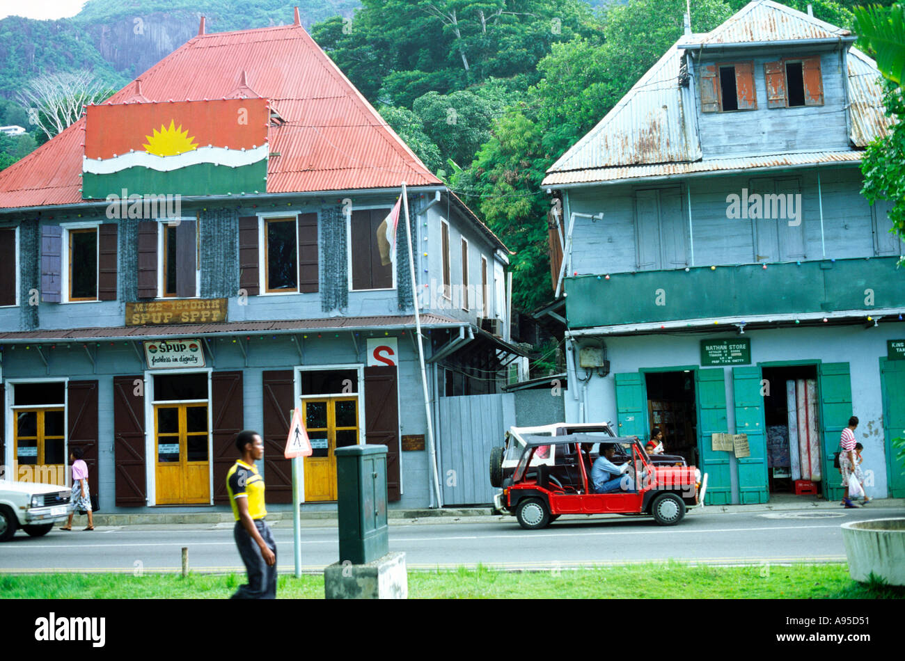Victoria seychelles street scene hi-res stock photography and images ...