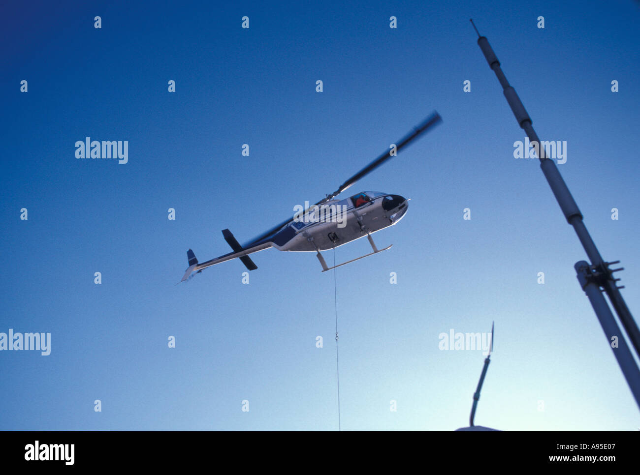 Bell Jet Ranger helicopter Stock Photo - Alamy