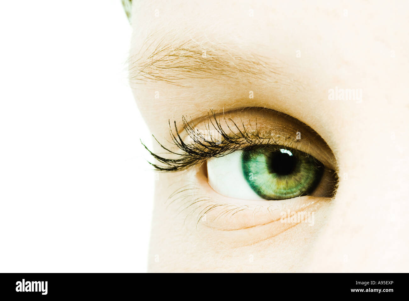 Teenage girl's eye, extreme close-up Stock Photo - Alamy