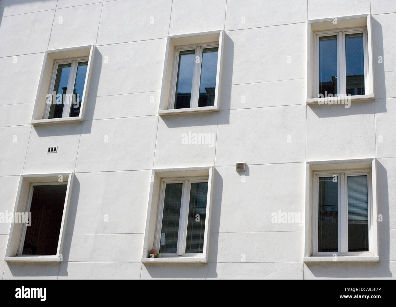 Apartment building facade, close-up Stock Photo - Alamy